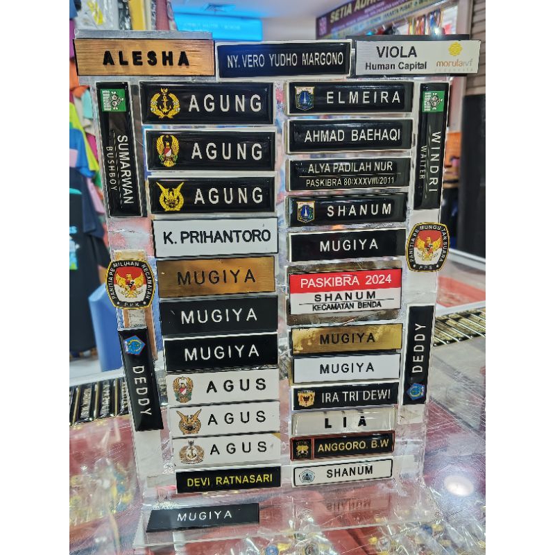 Costume Chest Name | Negotiable Nameplate | Name Tag | Shopee Malaysia