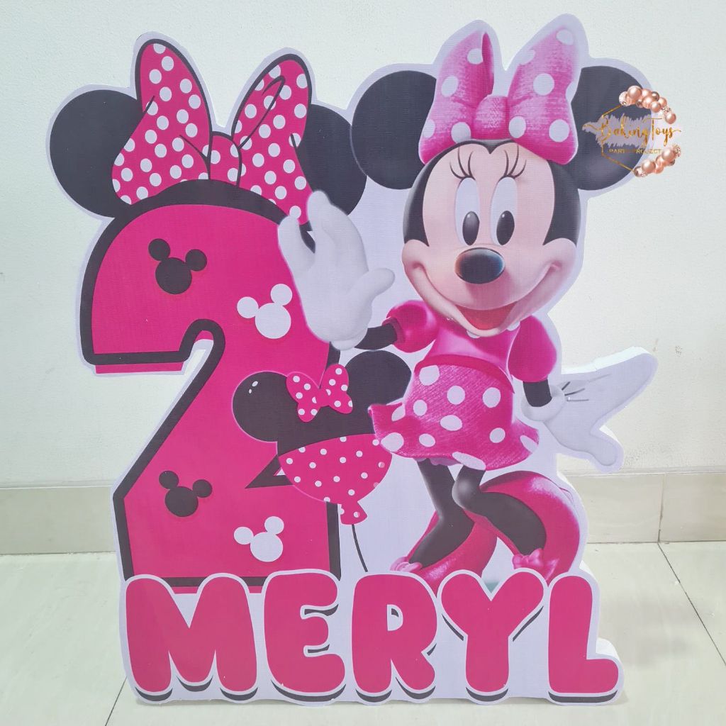 Custom - Standing Floor for Ages and Birthday Characters Minnie Mouse ...