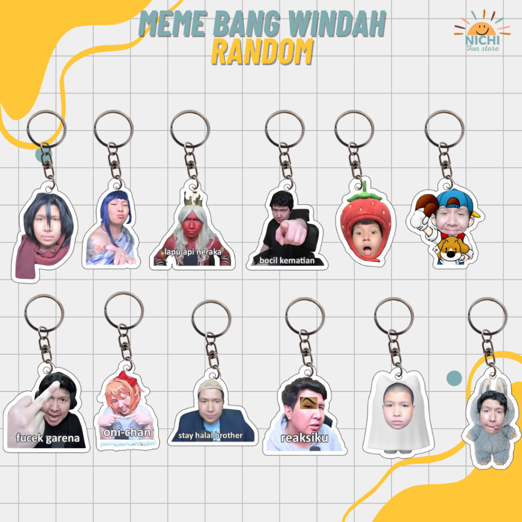 GANTUNGAN BANG WINDAH MEAL KEYCHAIN/BANG WINDAH KEYCHAIN ACCESSORIES ...