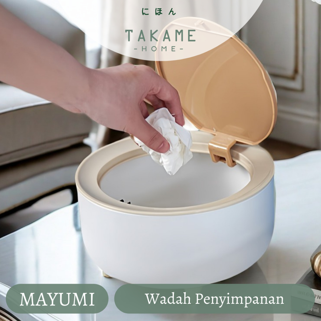 KAYU |Takame| Mayumi Mini Bin Elegant Room Portable Bin Minimalist ...