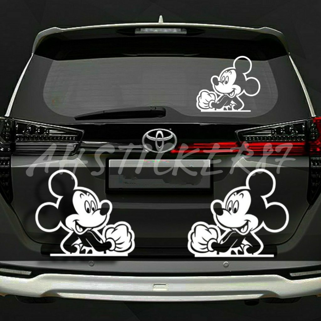 Car Sticker Car Sticker Cutting Sticker Mickey Mouse Sticker Car Glass ...