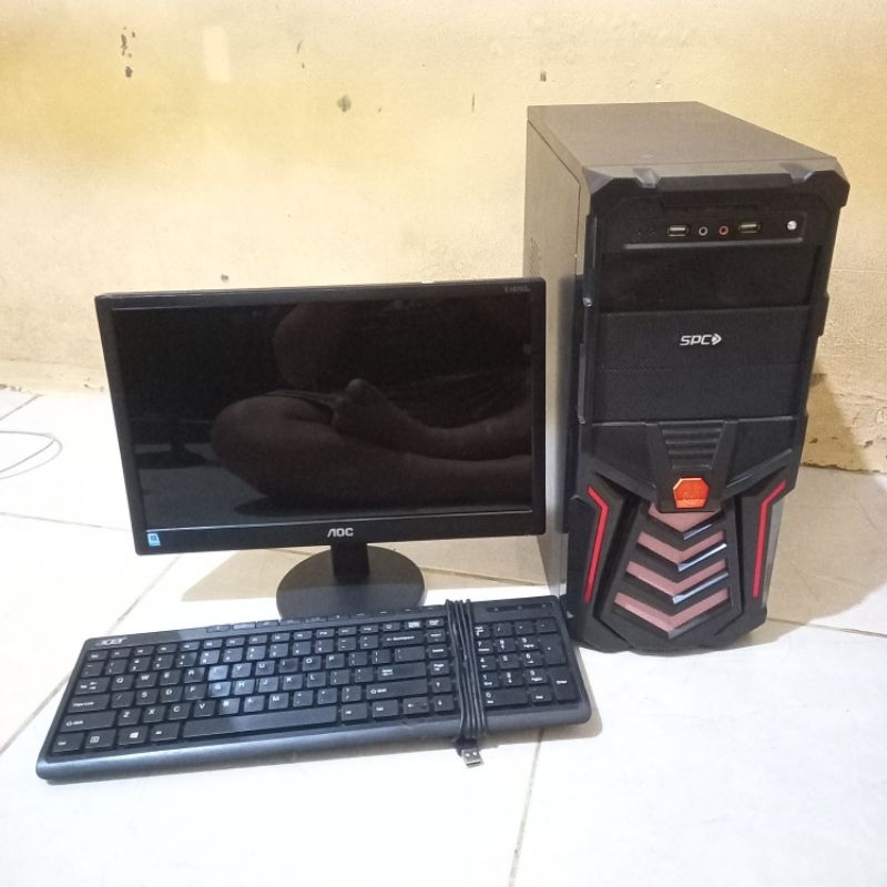 Ready To Use PC Package Monitor 19 Inch Ram 4Gb Hardisk 500Gb | Pc Full ...