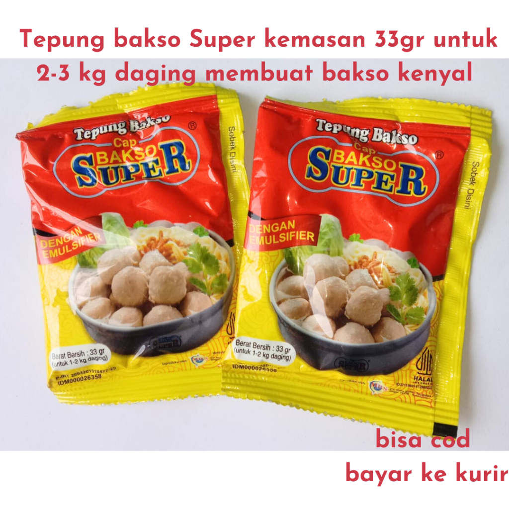 Super meatball flour packaged 33g for 1-2 kg of meat makes meatballs ...