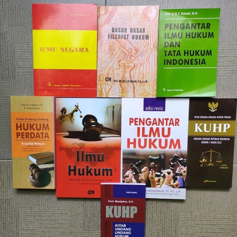 Semester 1 LAW BOOK, SATJIPTO LEGAL SCIENCE BOOK, PETER MAHMUD LEGAL ...