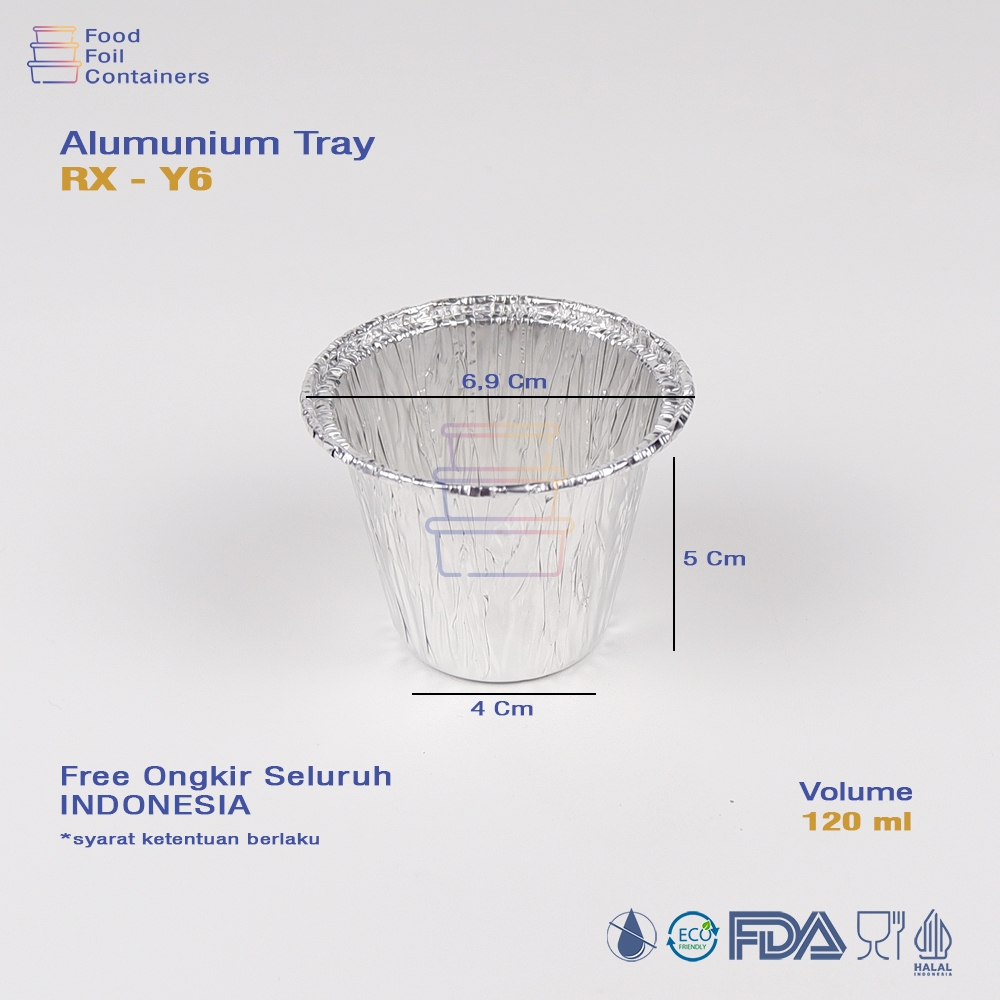 Aluminum foil cup RX Y6 (mini zuppa soup) | Shopee Malaysia