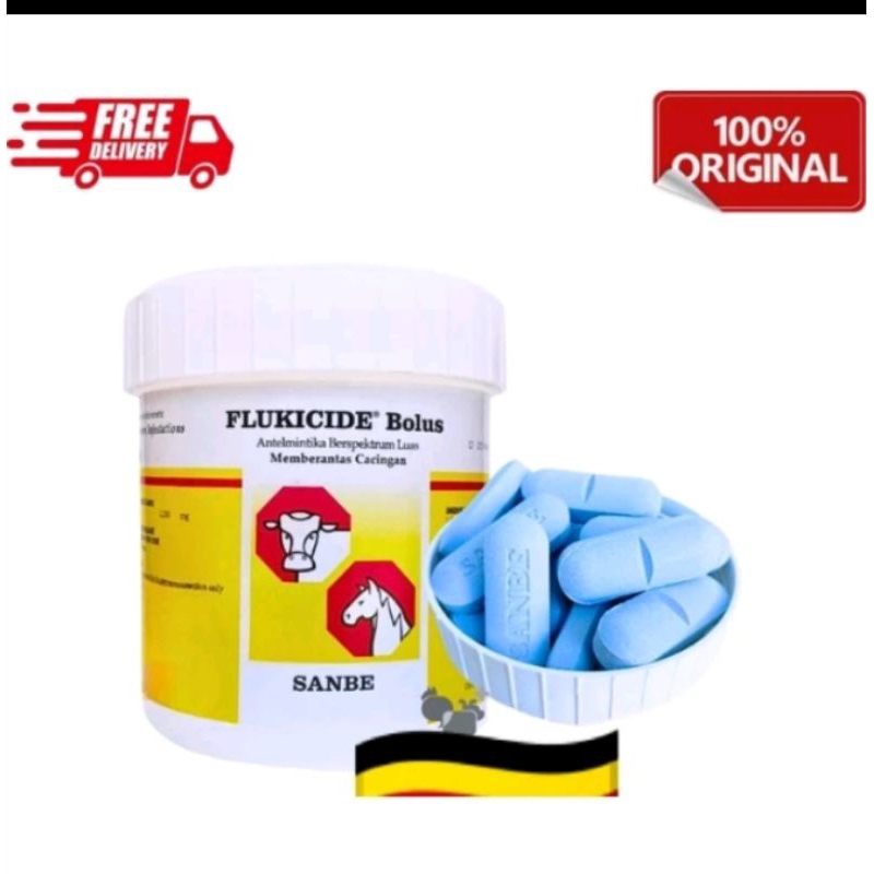 Flukicide WORM MEDICINE FOR COW KUDA FLUKICIDE ECER 1 BOLUS | Shopee ...
