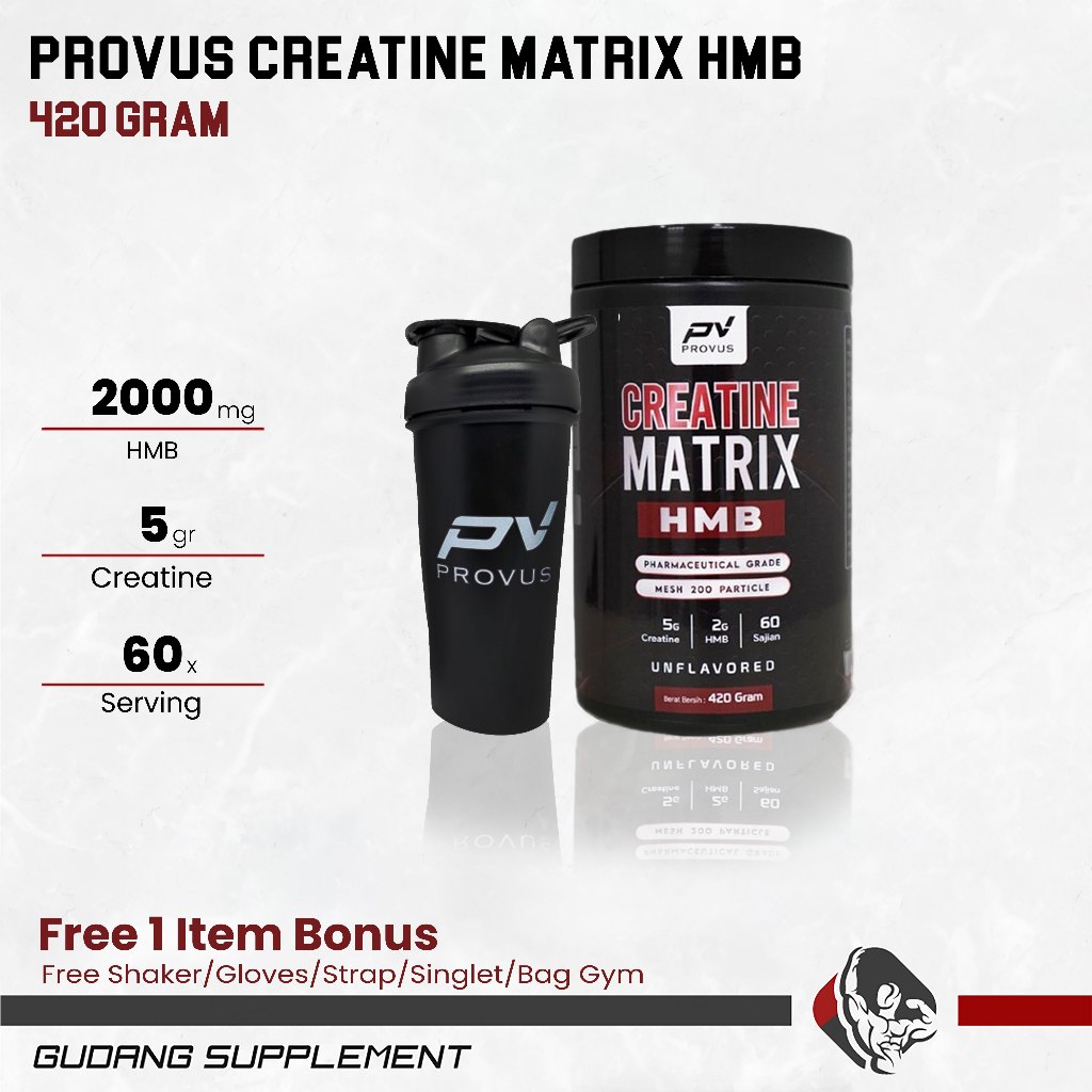 Provus Creatine Matrix HMB 420 gram 60 Servings Creatine Monohydrate ...