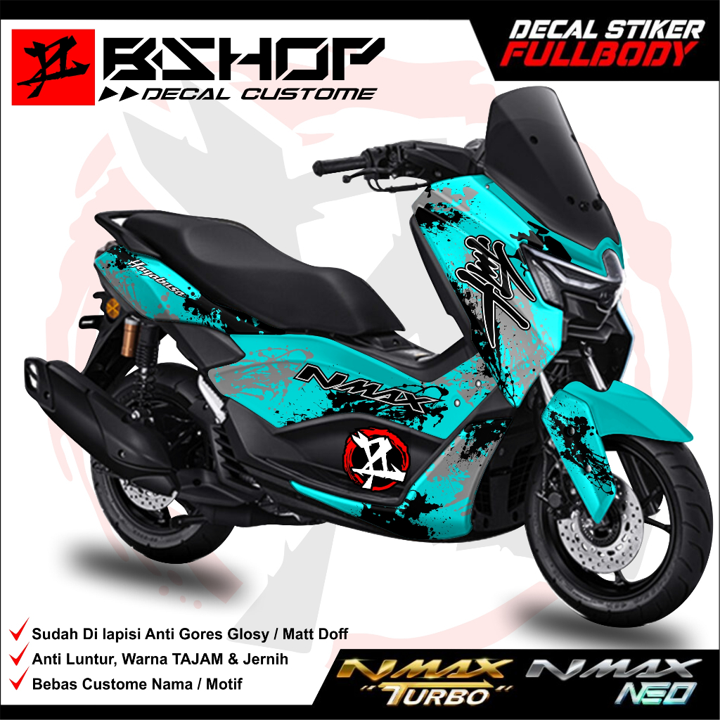 Decal sticker full body yamaha NMAX TURBO - NMAX NEO hayabusa motif ...