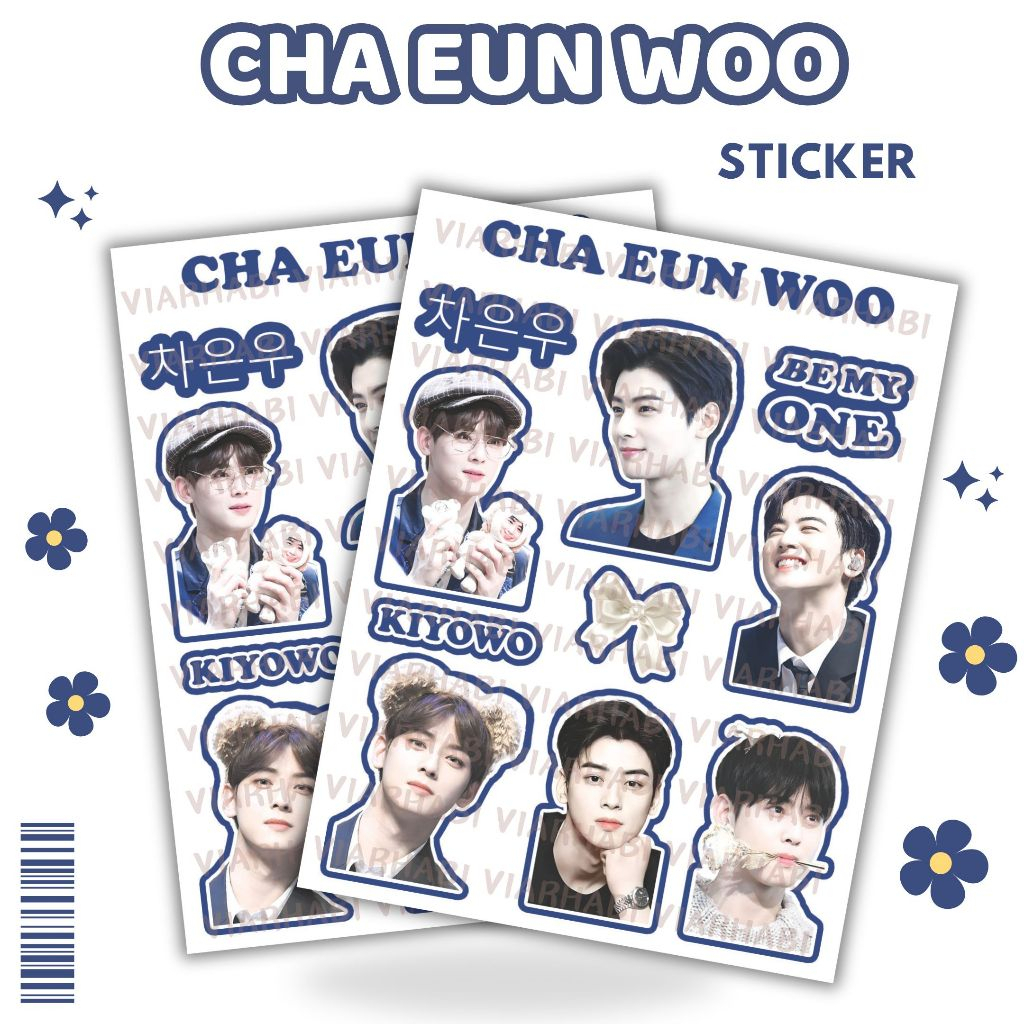 Cha EUN WOO WOO Stickers KDRAMA UNCUTTING Actor Stickers | Shopee Malaysia
