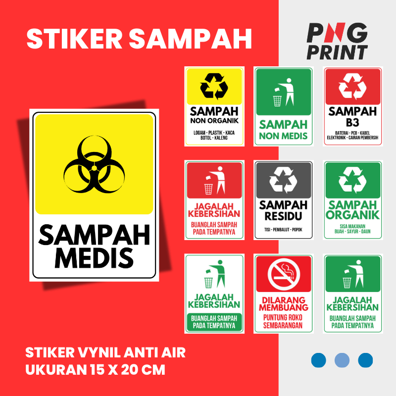Png PRINT - Medical Waste Sticker, Non Medical Waste Sticker B3 ...