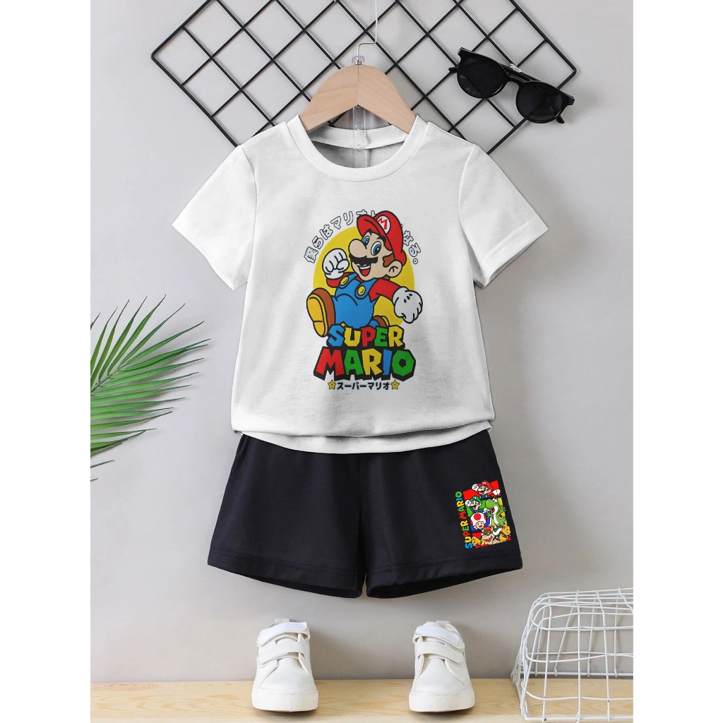 Super Mario Bros Boys and Girls Suits (Ages 1 - 10 Years) | Shopee Malaysia