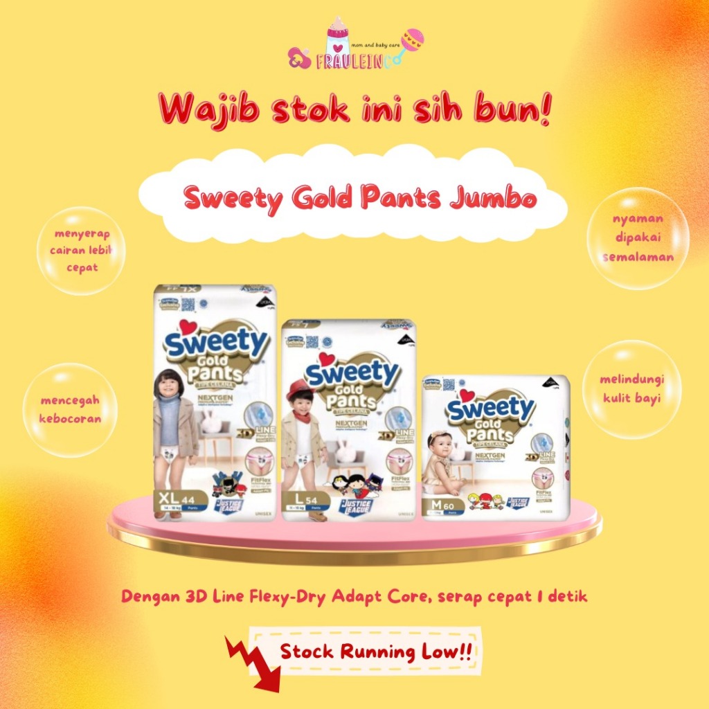 Sweety gold pants jumbo / sweety diapers gold jumbo pants M60 / L54 ...