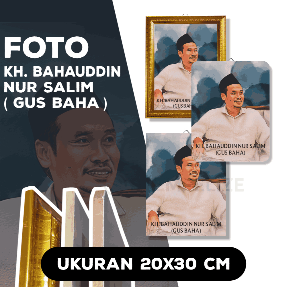 [20x30CM] Gus Baha Photo (KH. Bahaudin NUR SALIM GUS BAHA) | Shopee ...
