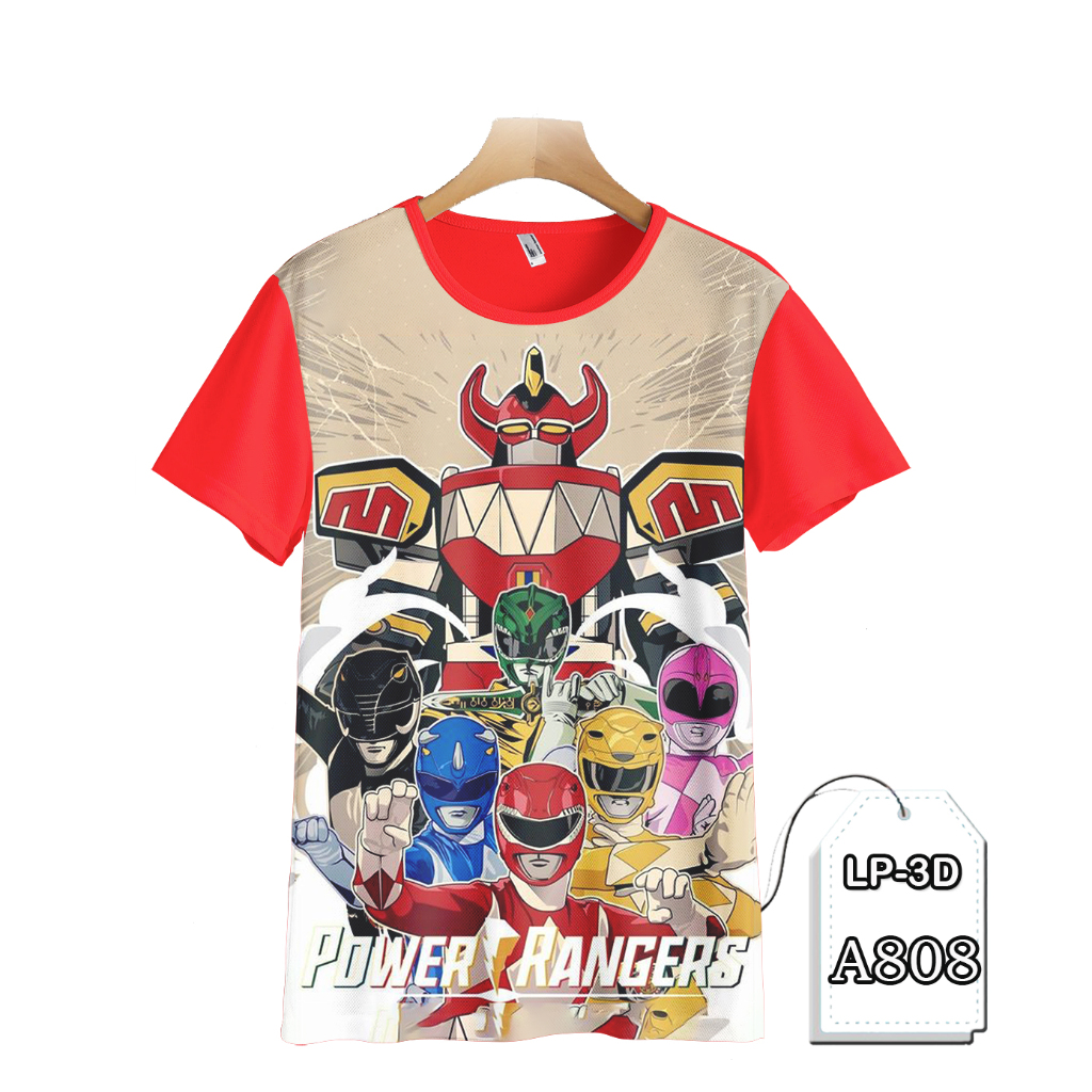 Power Rangers T-Shirt Mighty Morphin Power Rangers Kids Clothes ...