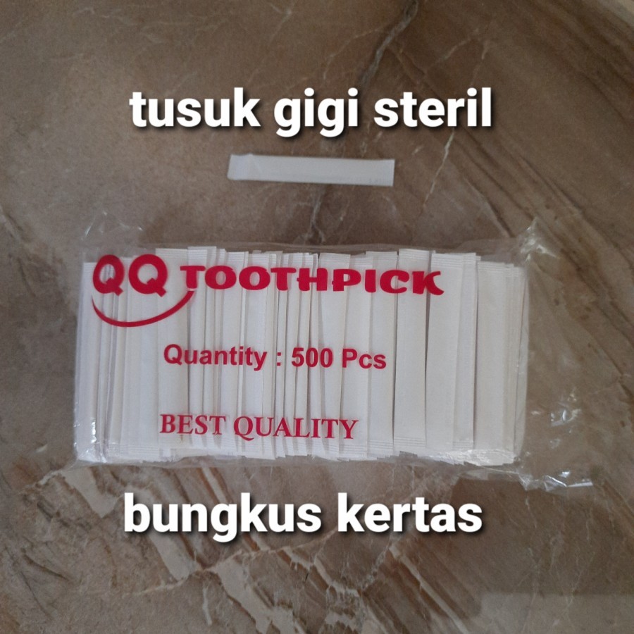 Bamboo Sterile Toothpicks Wrapped In Paper Contents 500pcs/pack ...