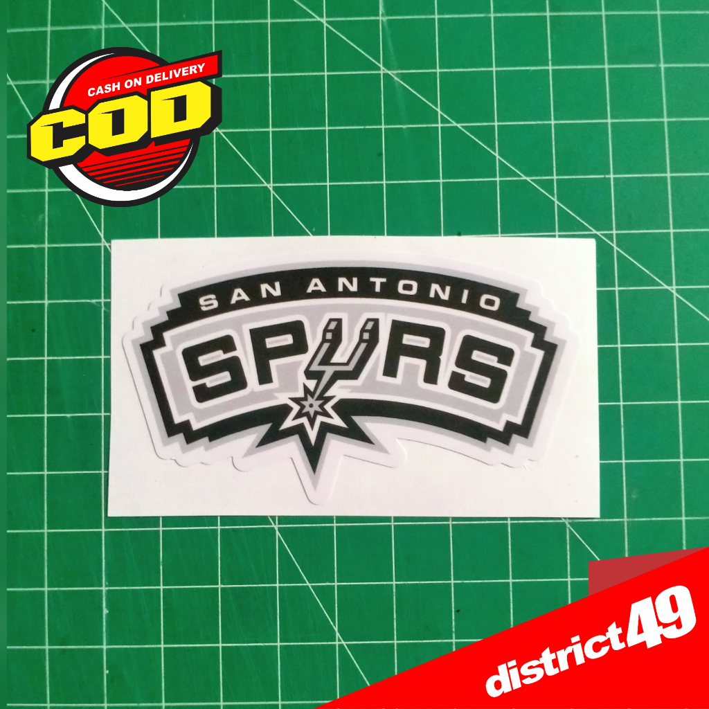 San ANTONIO SPURS NBA Stickers - Waterproof Glossy Lamination Print Cut ...