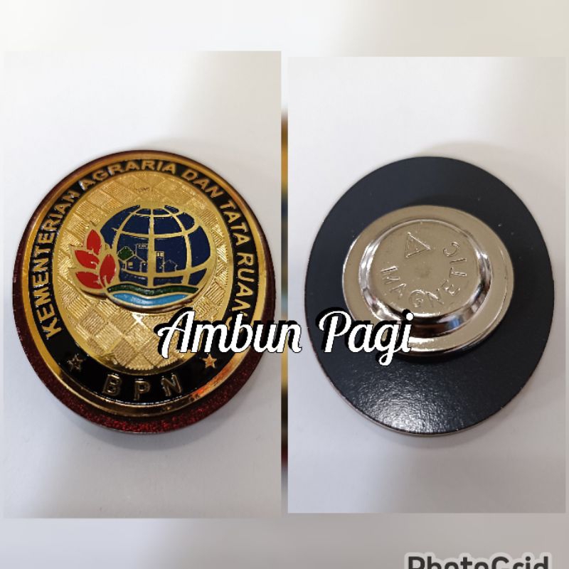 MERAH Pin Ministry of ATR BPN red mica-magnet | Shopee Malaysia