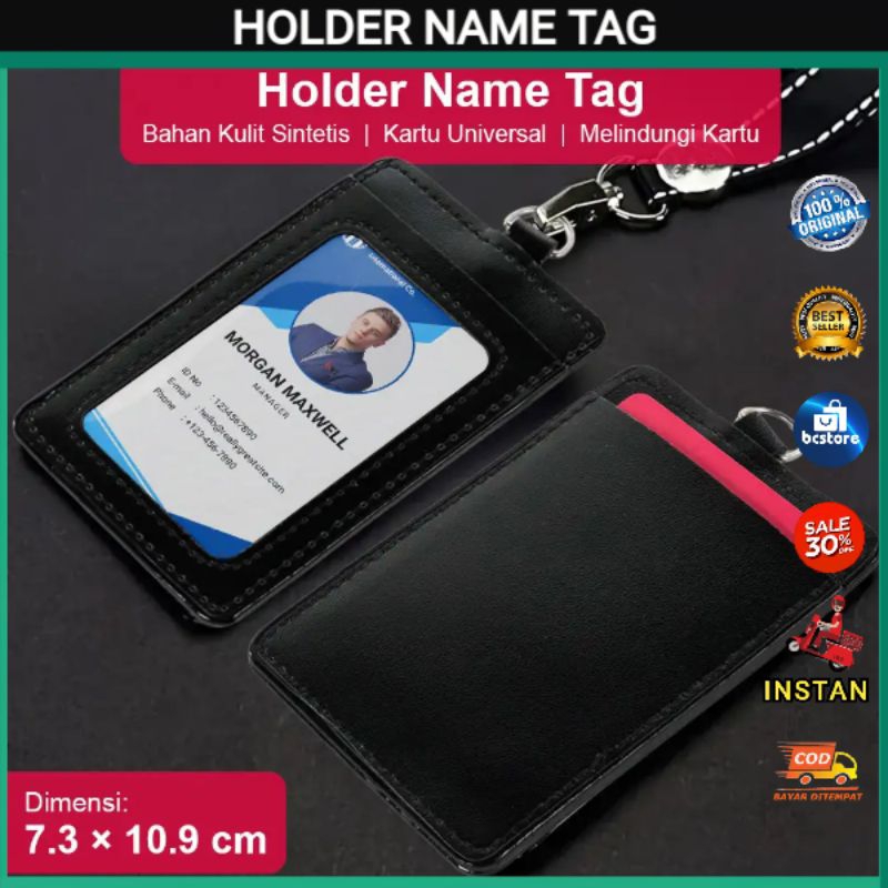 Badge Holder Pocket Name Tag ID Card Debit Credit Card - 610 | Shopee ...