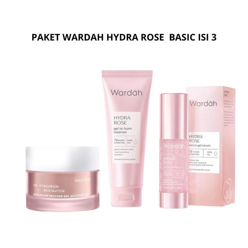 (Package) Wardah Hydra Rose Basic & Complete By Beautypall | Shopee ...