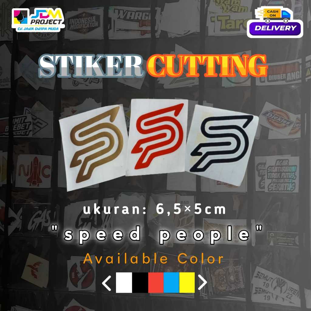 JDM Project - SP Cutting Sticker Speed People Logo Sticker | Shopee ...