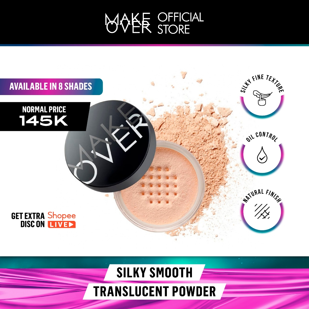 Make OVER Silky Smooth Translucent Powder - Powder | Shopee Malaysia