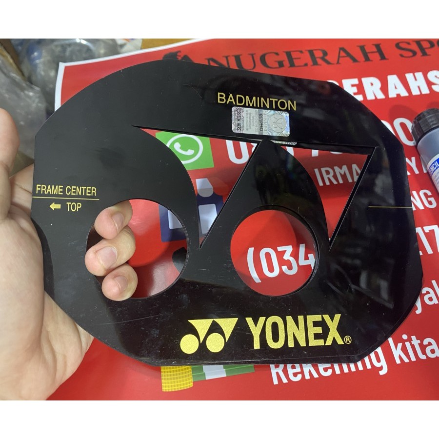 ORIGINAL YONEX Badminton Racket String Screen Printing Stencil Logo | Shopee Malaysia