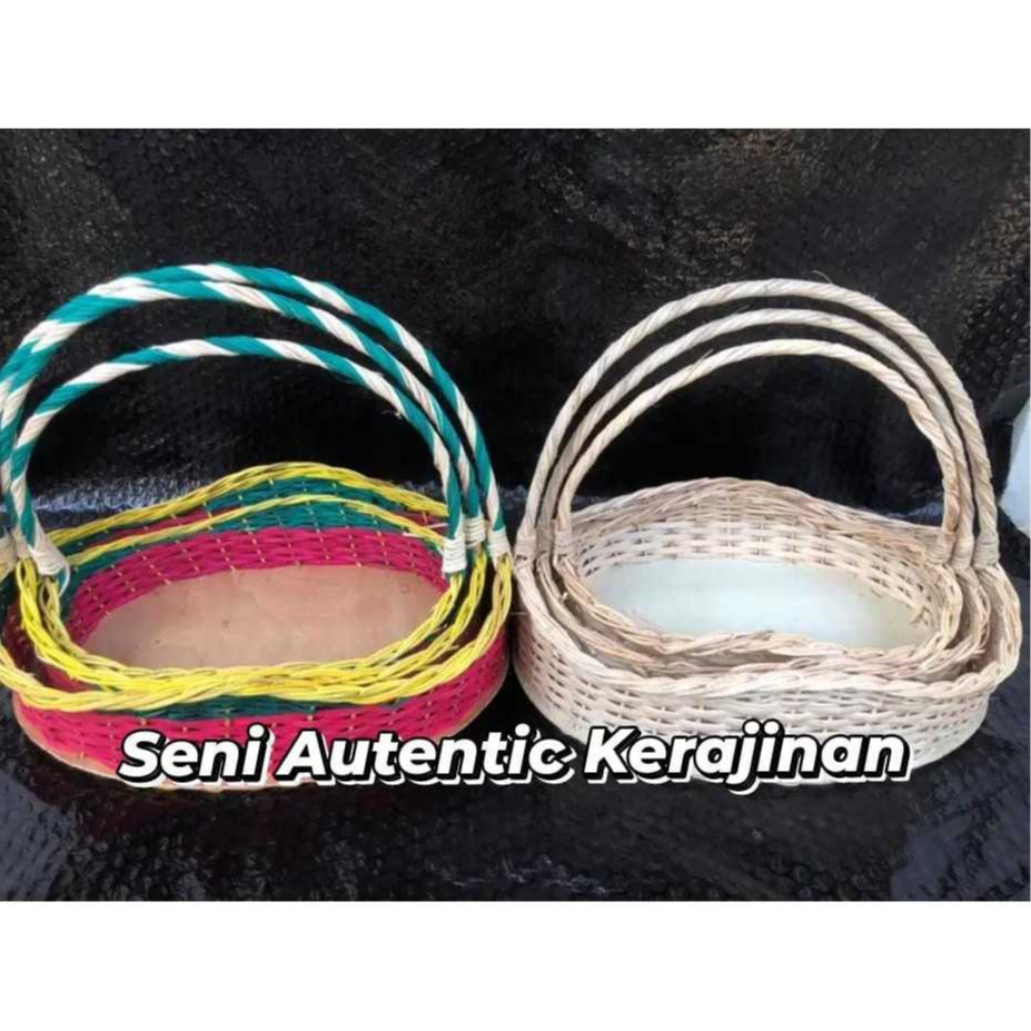 Washing Warehouse Slam The Price Of 3 Pcs!!! Woven Rattan Parcel Basket ...