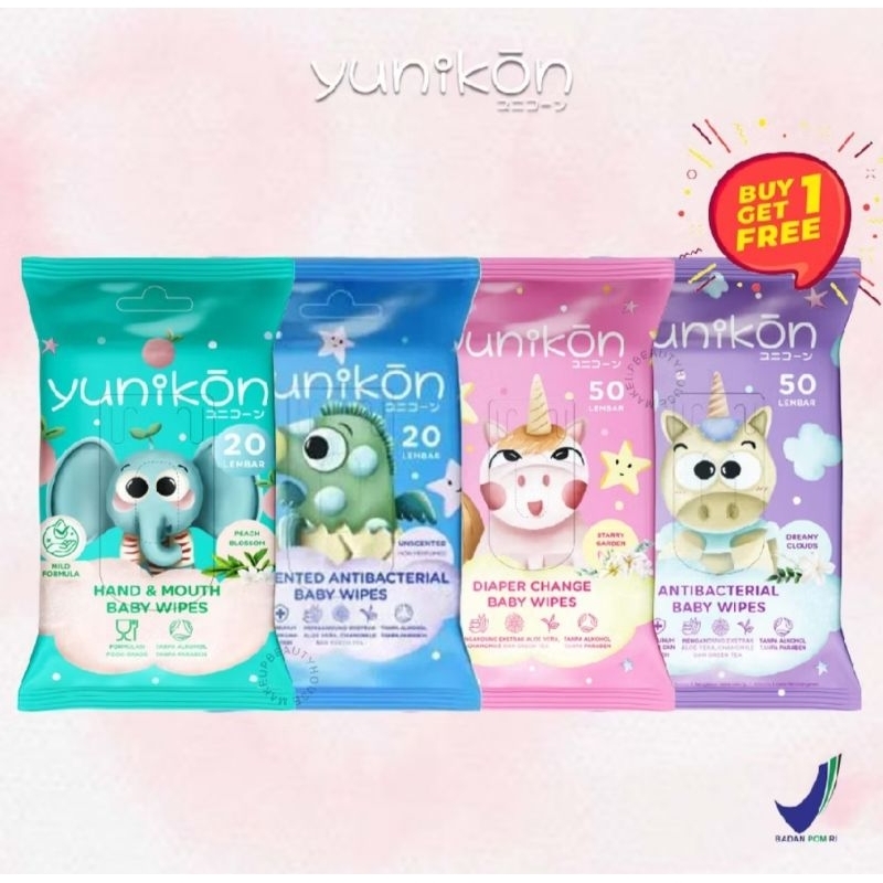 Buy 1 get 1 free Yunikon Wet Wipes 2 x 40s / Yunikon Wet Wipes ...