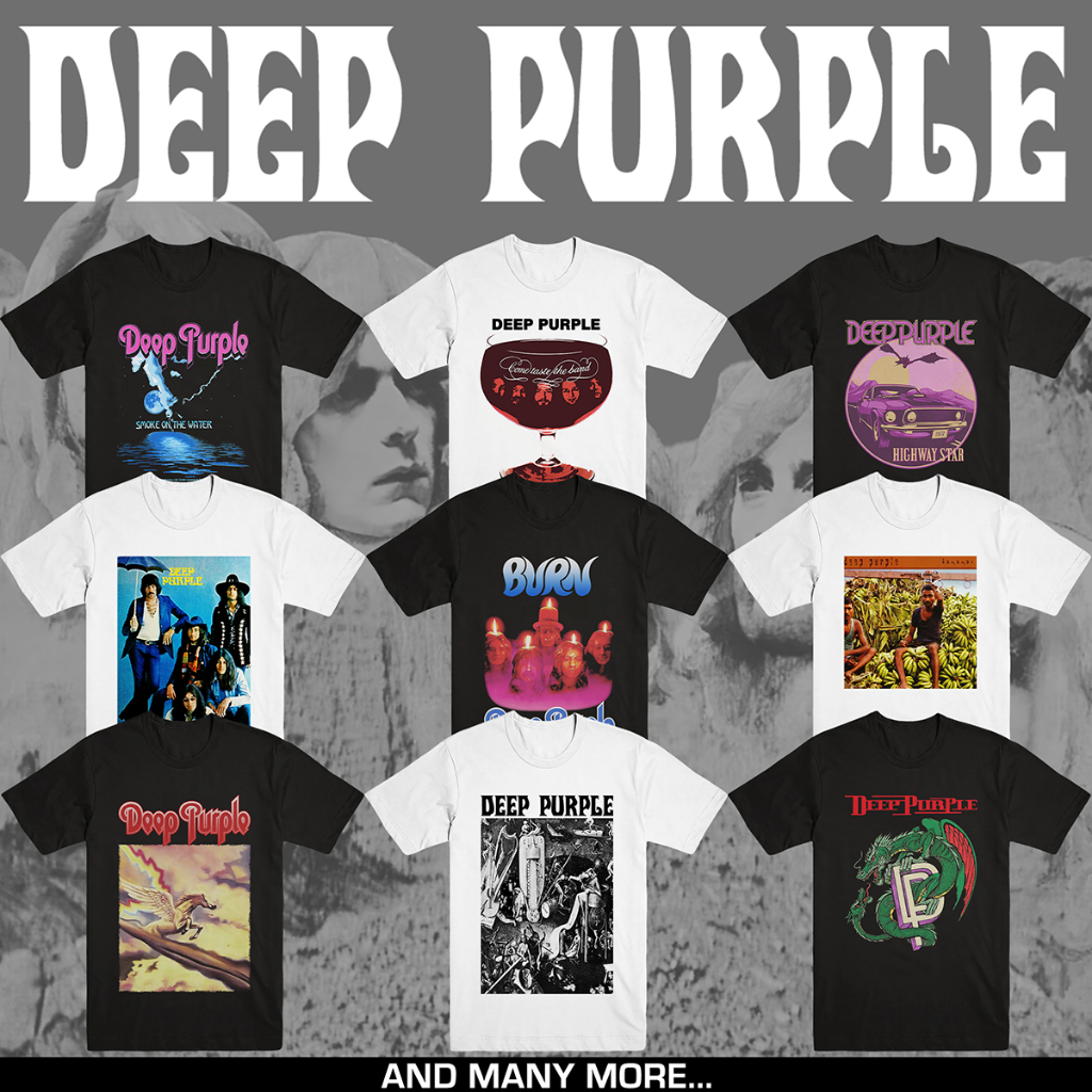 DEEP PURPLE | BAND T-SHIRT | HARD ROCK | MERCHANDISE | Shopee Malaysia