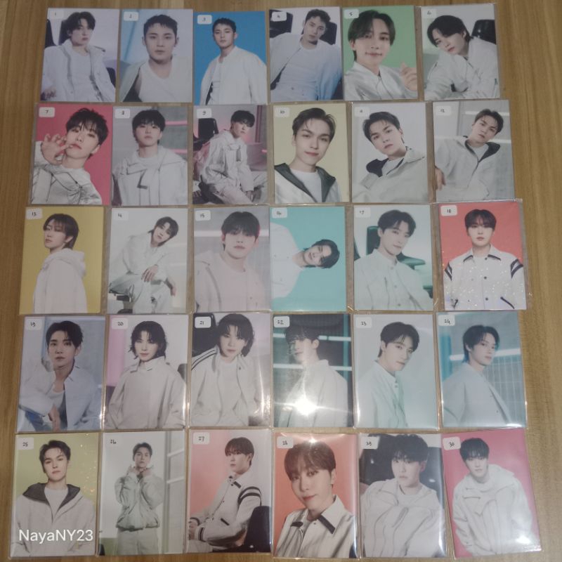 Official SEVENTEEN Follow to Japan PVC Photocards Japan (Scoups Mingyu Wonwoo Jeonghan Dino ...