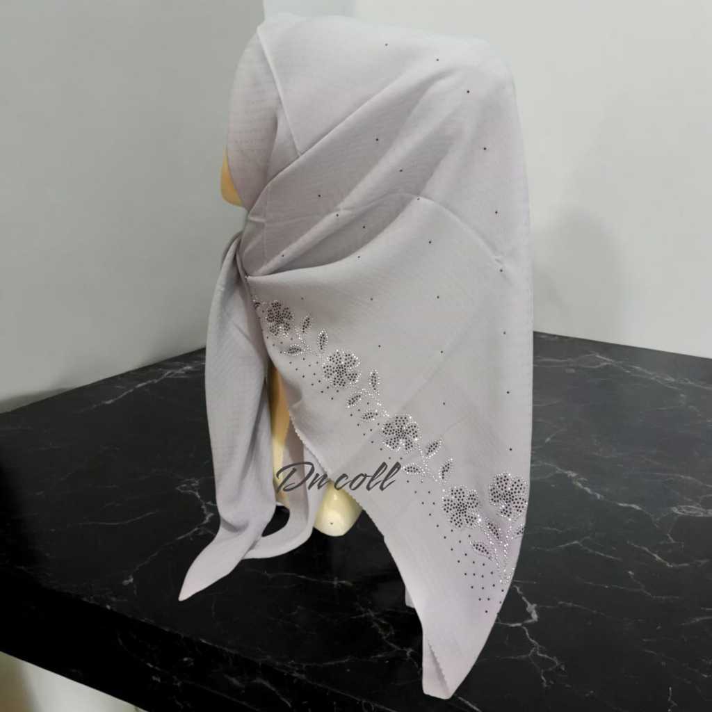 MAWAR Hijab Square MOTIF Sequin Rose Flower STAR/ HIJAB S4 Latest Party ...