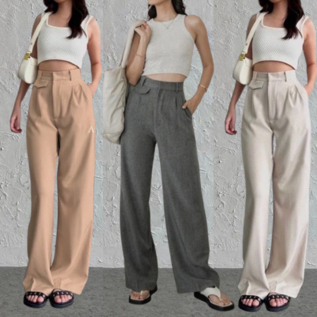 ORO PANTS - Loose Pants Trousers for Women - Anti-Wrinkle Pants - Women ...