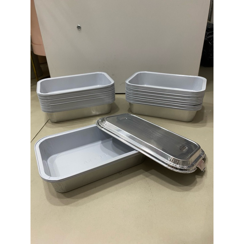 Aluminum Tray Box + Lid (10pcs) || Mentai Dimsum Box Mentai Rice Box ...
