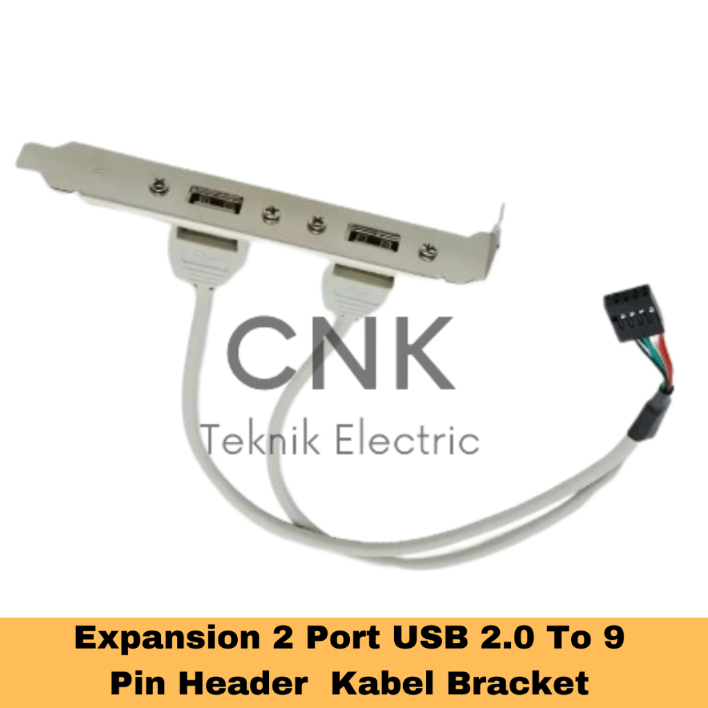 Expansion 2 Port USB To 9 Pin Header Cable Bracket HUB | Shopee Malaysia