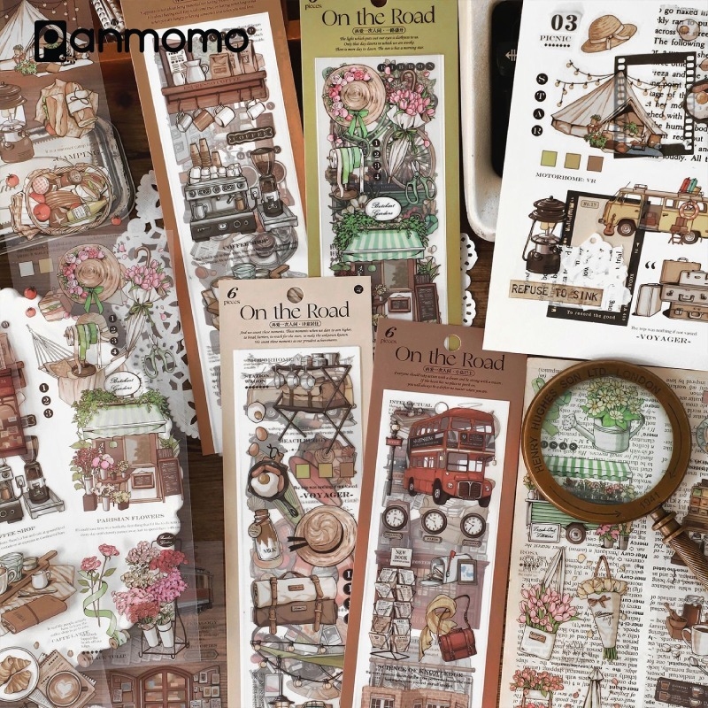 On The Road European Style Diary Deco Stickers (6 Sheets) | Shopee Malaysia