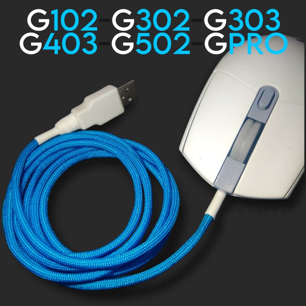 Logitech Mouse Cable g102 g103 g203 g302 g300 g300 g303s g403 g502 g ...