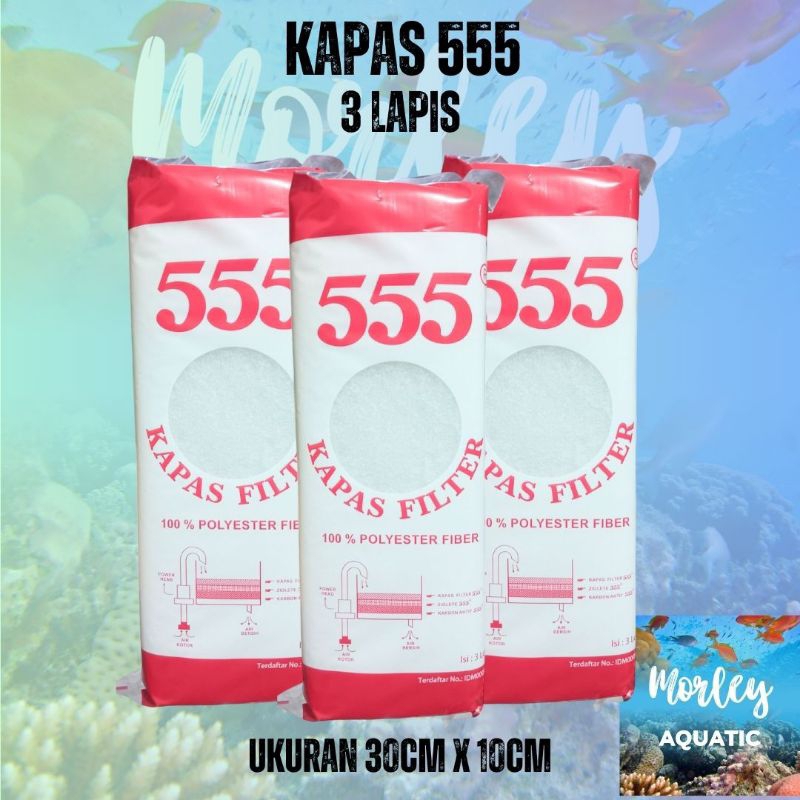 555 3-Layer Filter Cotton 30CMX10CM - AQUARIUM Filter Foam | Shopee ...