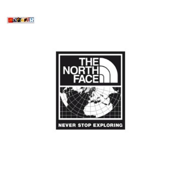 The North Face never stop exploring logo sticker TNF outdoor sticker ...