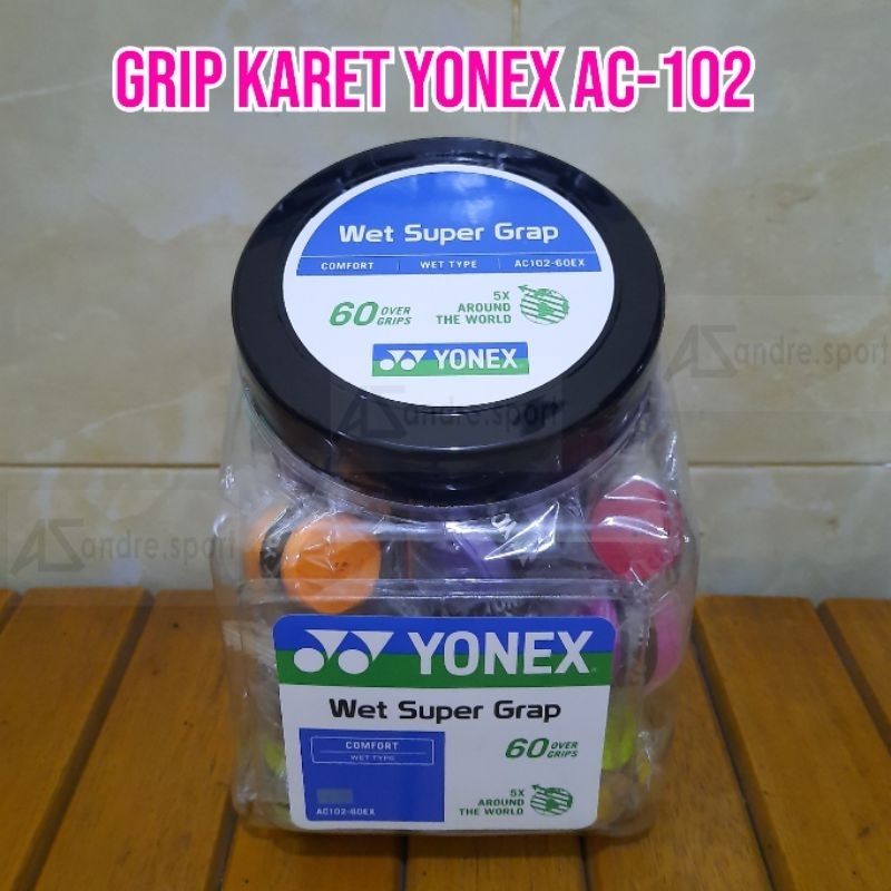 Yonex AC102 Rubber Grip / AC-102ex Original Replacement Grip Badminton Tennis Racket Padel ...