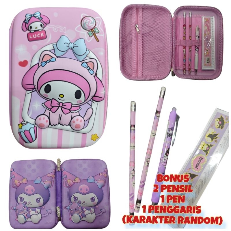 Free Stationery - Smiggle Pencil Case Imported Cute Character Embossed ...