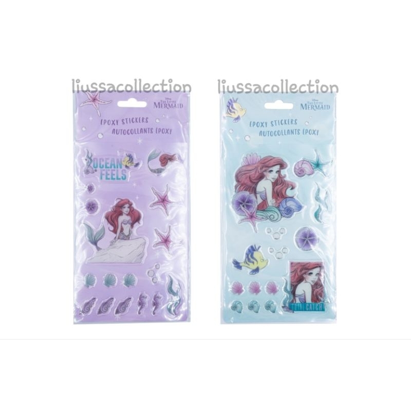 Miniso Stickers - Disney The Little Mermaid Collection Epoxy Stickers ...