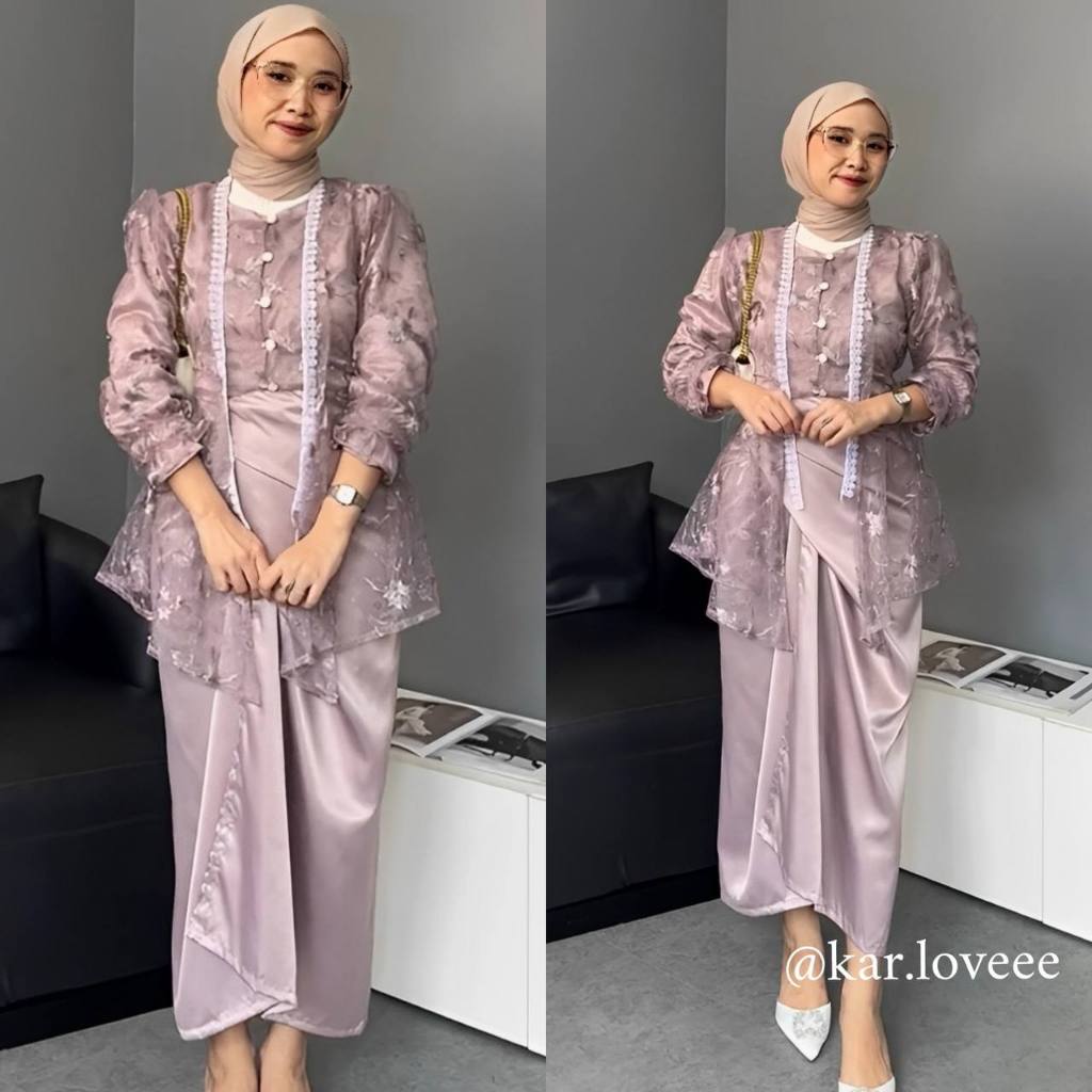ALEYA [4 in 1 Package] New Kutu Kebaya Set Modern Graduation Kebaya ...
