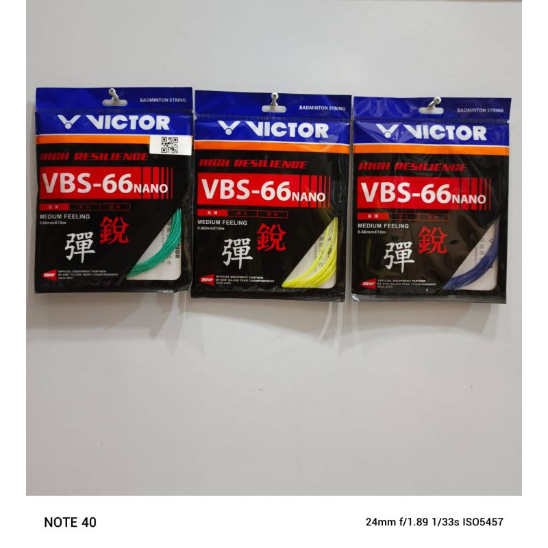 Victor VBS-66NANO BADMINTON RACKET STRINGS (ORIGINAL) | Shopee Malaysia
