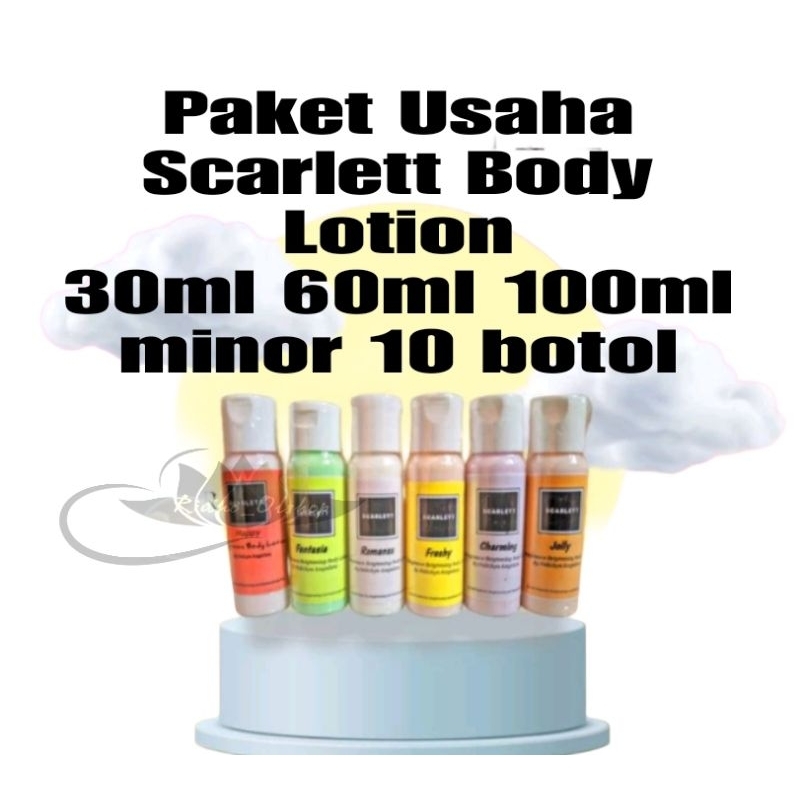 Business Package/10 Bottles Of Scarlett MINI WHITENING BODY LOTION 30ml ...