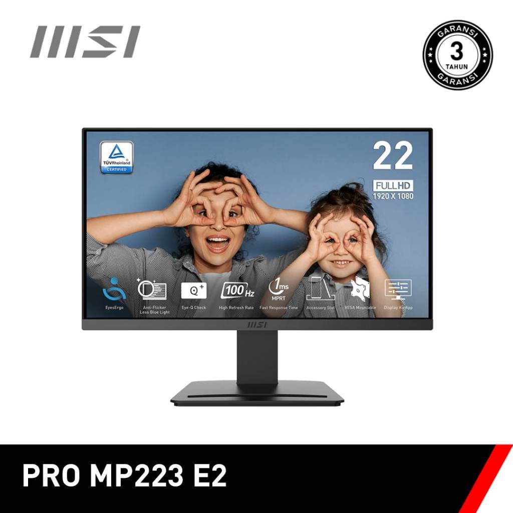 Msi PRO MP223 E2 LED Monitor - Full HD 22"Inc | Shopee Malaysia
