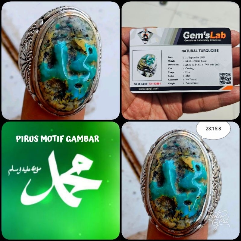 Persi's Original Ancient Gravel Turquoise (MOTIF Of The Picture ...