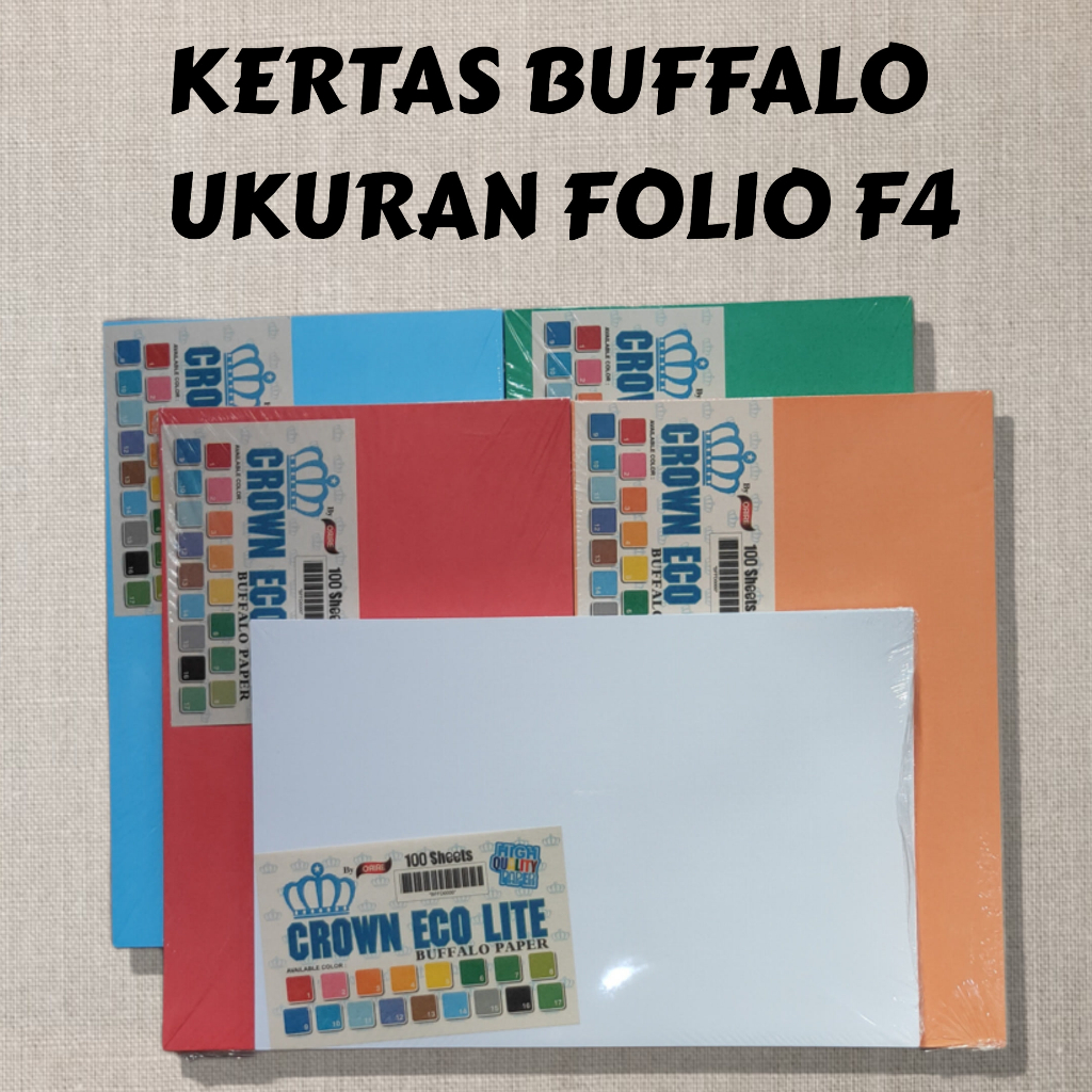 Plain Buffalo Cover Size Folio 1 Pack Contains 100 Sheets Shopee