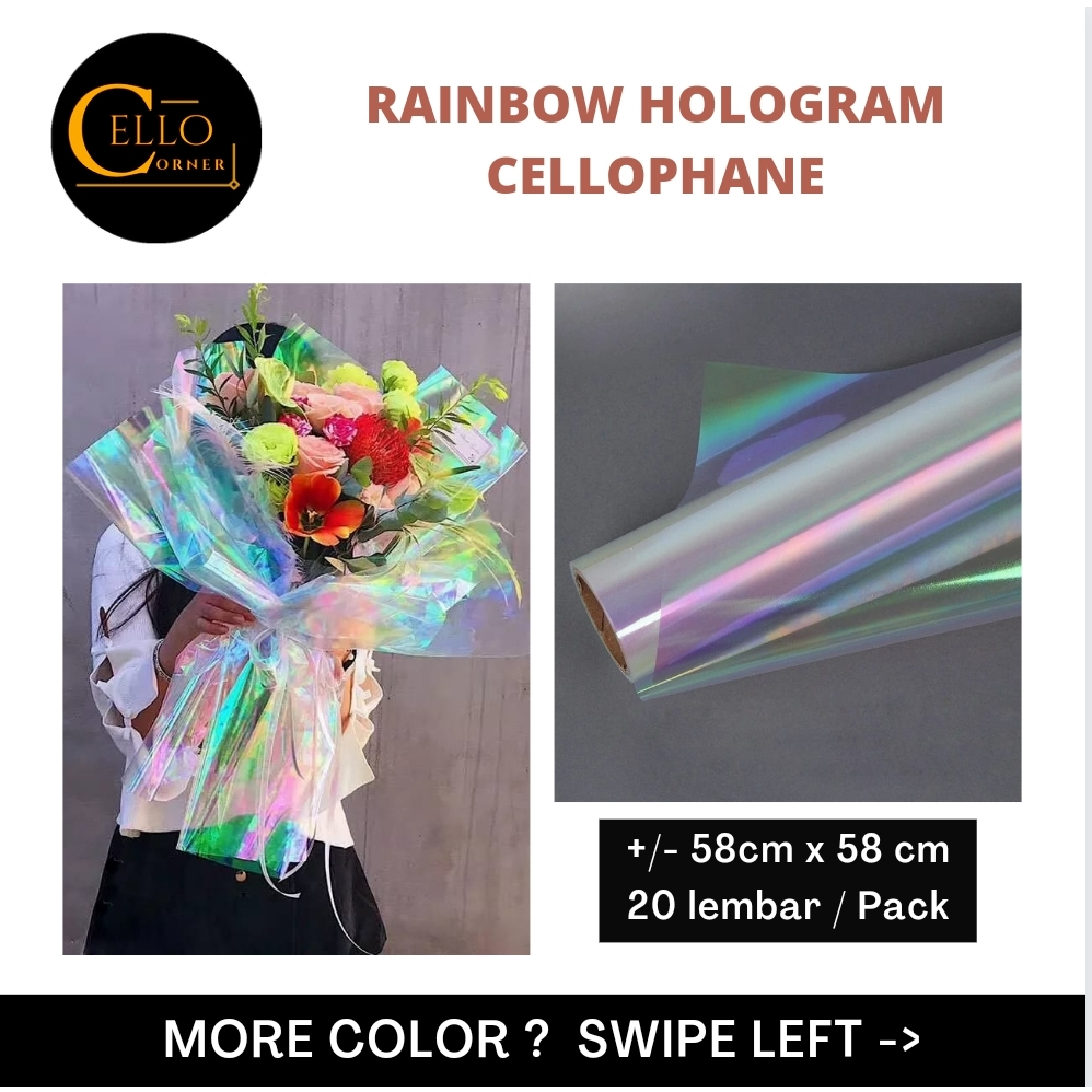 Hologram cellophane/rainbow hologram cellophane/hologram rainbow ...