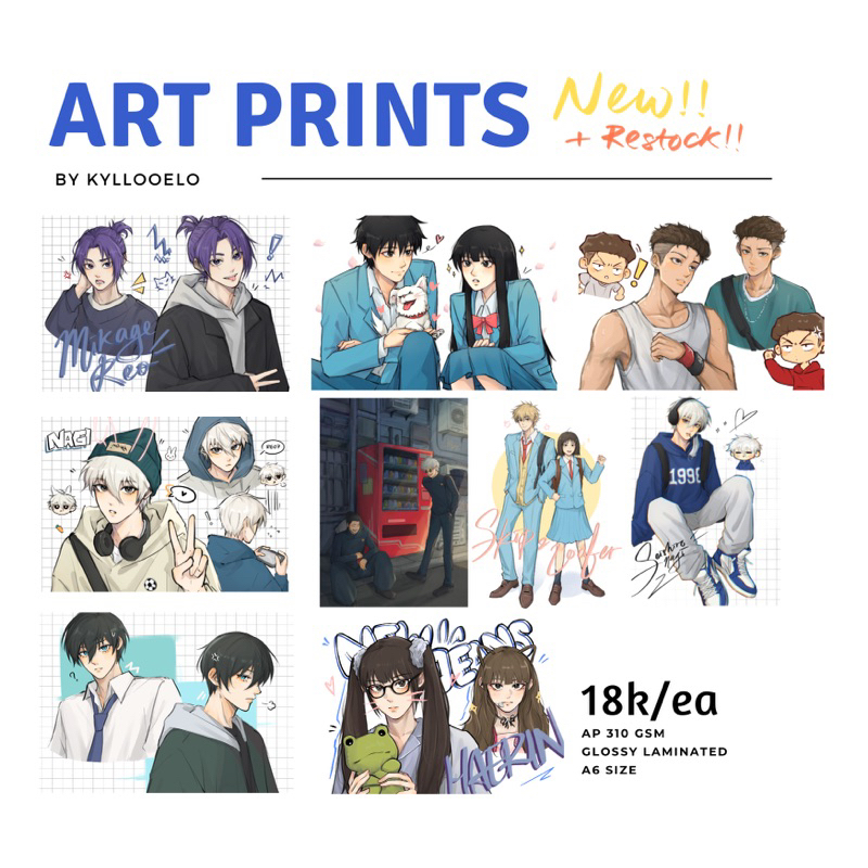 Art prints by kyllooelo fanart blue lock // Jujutsu Kaisen // new jeans ...