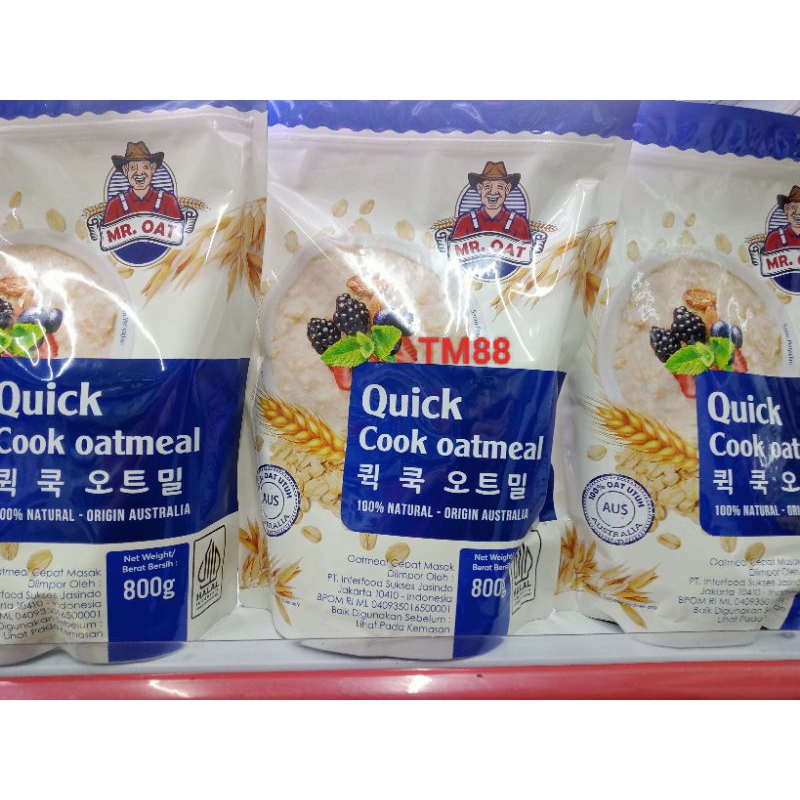 Oatmeal QUICK COOKING MR OAT/MR OAT QUICK COOK OATMEAL NARAYA 800 GRAM ...
